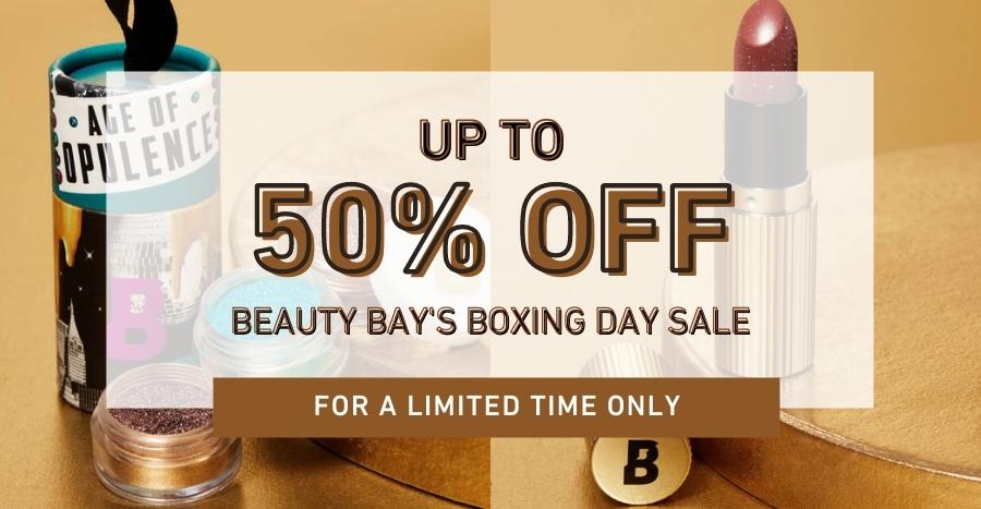 Fill your cart with up to 50% off at Beauty Bay's Boxing Day sale!